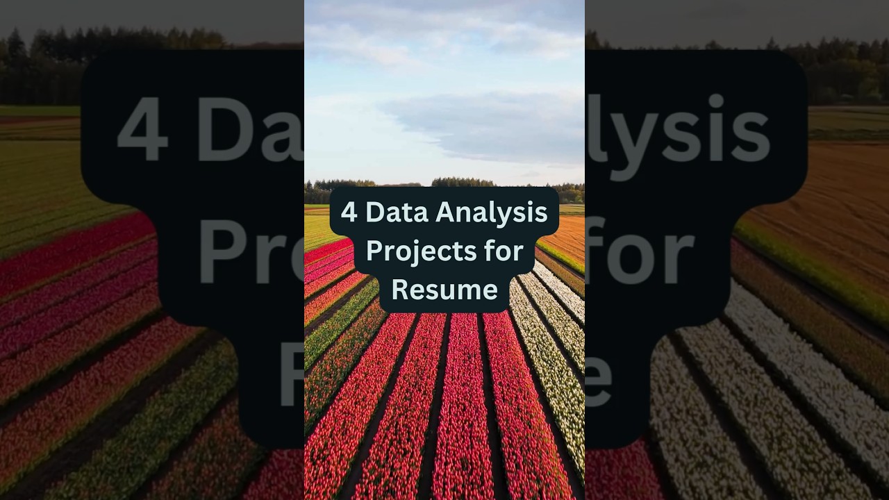 4 Best Data Analysis Projects For Your Resume to Get Selected #shorts #dataanalysis #coding