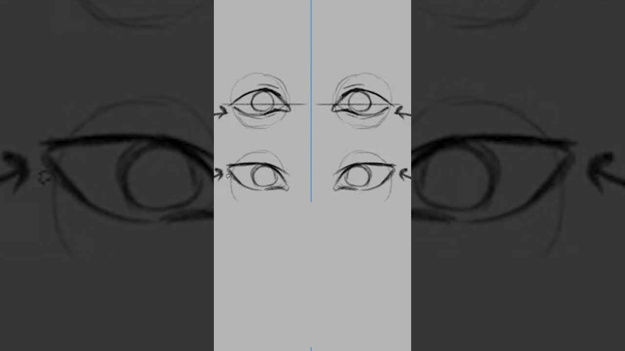 Asian vs. European EYE Shapes | How to Draw Eye Variations