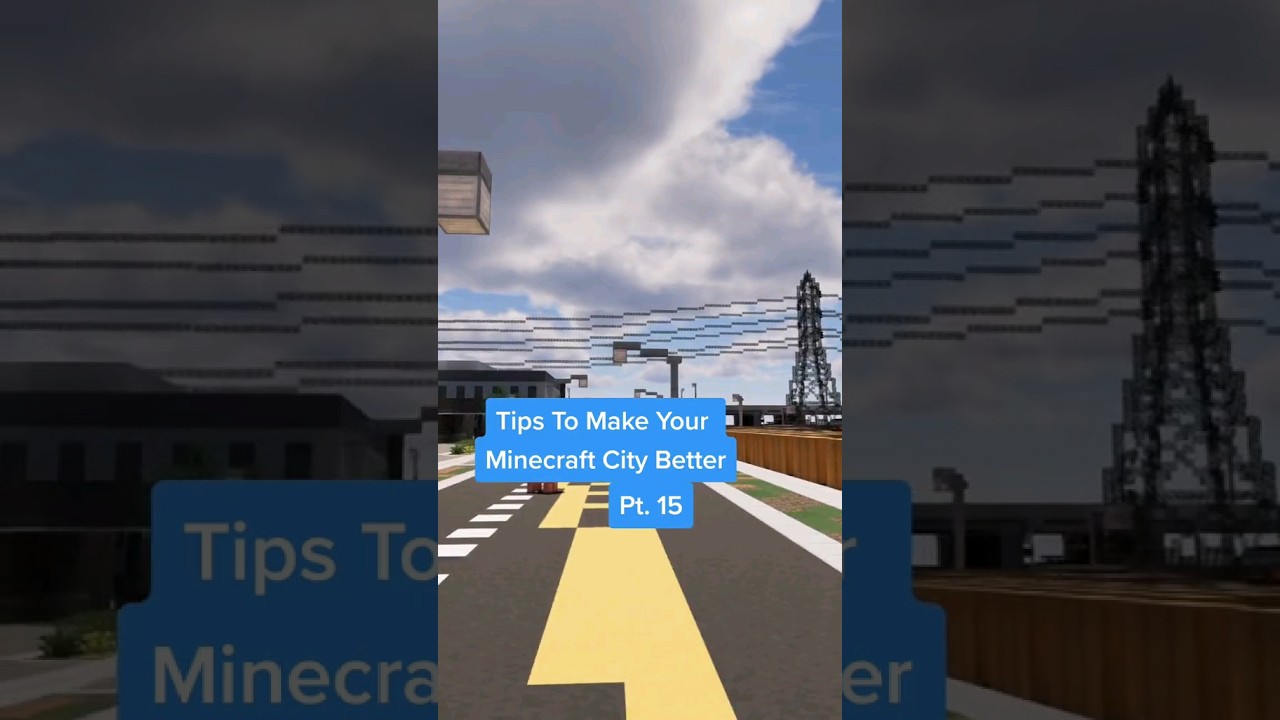 Tips To Make Your Minecraft City Better Part 15! #minecraftbuilds #minecraftcity #minecrafthacks #mc