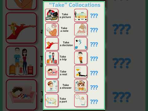 “Take” Collocations #english #learning #vocabulary