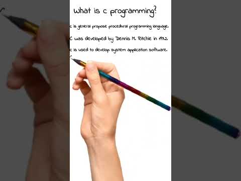 What is C programming? | Define C programming C is general propose procedural language| doodle video