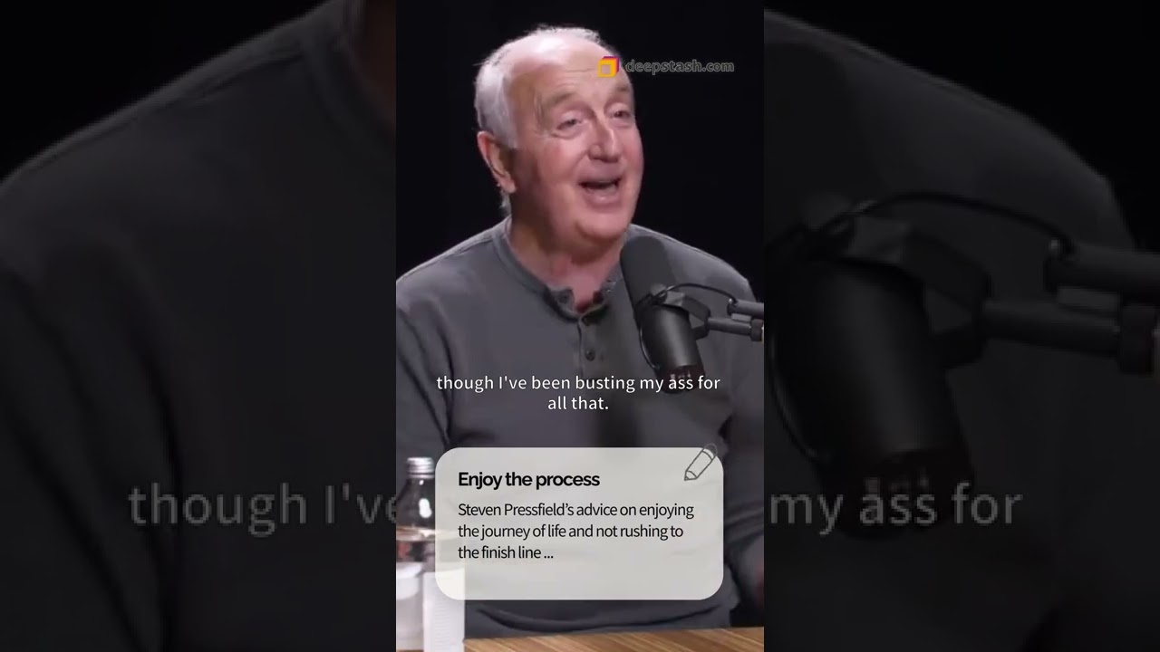 Steven Pressfield - Enjoy the process. #Shorts