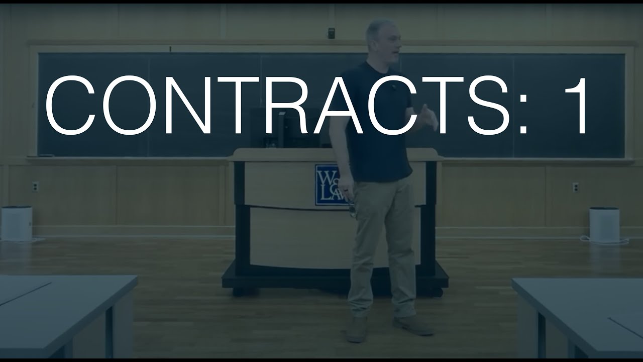 Class 1: Introduction to the study of contracts and contract law | Professor Josh Fairfield | W&L
