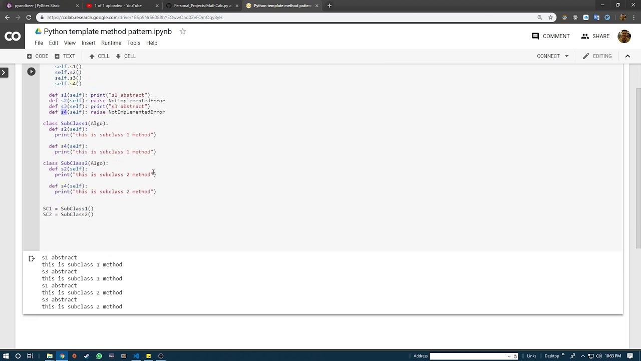 Python Template Method Pattern