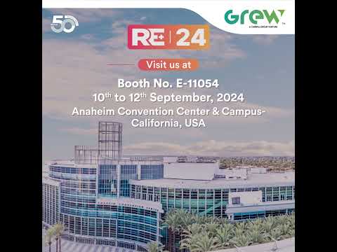 Experience the Future of Solar Technology: GREW Energy Live at RE+ 2024!
