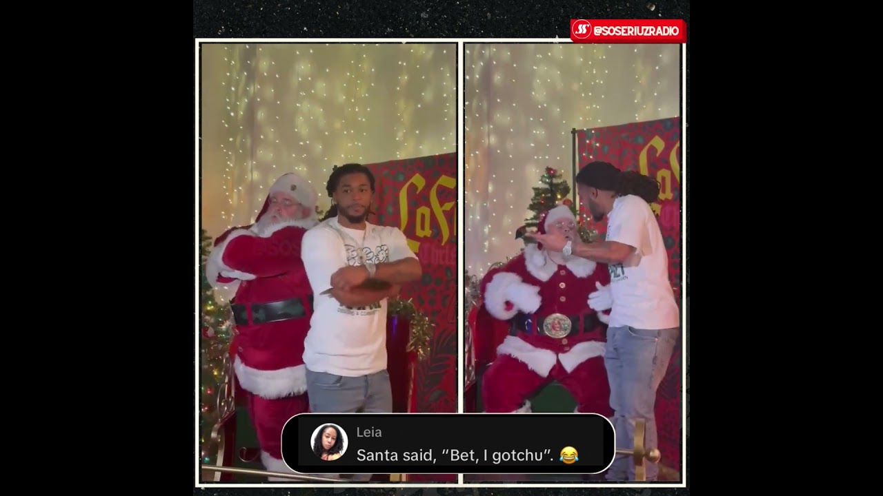 MAN GOES VIRAL ARGUING WITH SANTA OVER CHRISTMAS PHOTO POSES!!