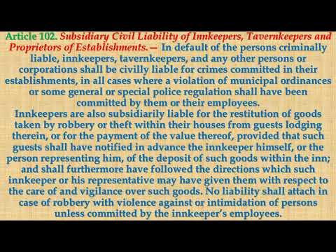 Arts. 100 - 103, Revised Penal Code