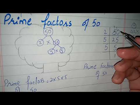 Factor Tree of 50|Prime Factorization of 50