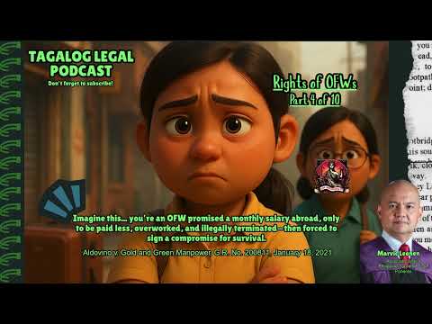 Rights of OFWs Part 4 of 10: Aldovino, et al. v. Gold and Green Manpower xxx, Inc., et al.