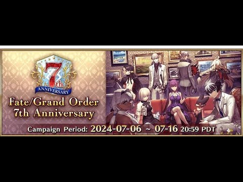 FGO 7th Anniversary Rolls- GSSR, Destiny, & Arcuied