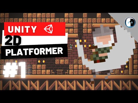 Unity Engine TUTORIAL Part #01: Make Your First 2D PLATFORMER GAME with UNITY: Level & Player