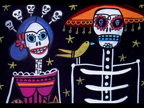 Day of The Dead Art by Artist Heather Galler Mexican Folk Art