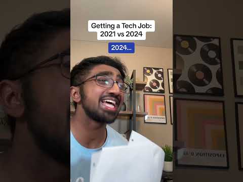 tech job market 2021 vs 2024 be like 😲😲