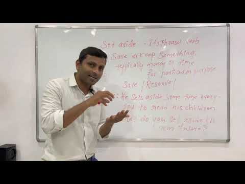 # Set aside English phrase meaning in Kannada - Vocab with Ashok