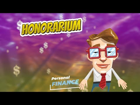 Honorarium 💲 PERSONAL FINANCE 💲