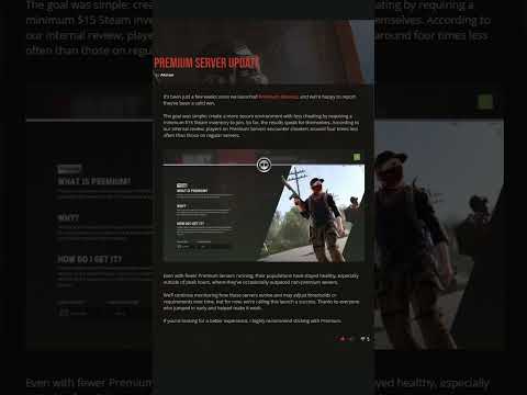 update on new premium servers in rust