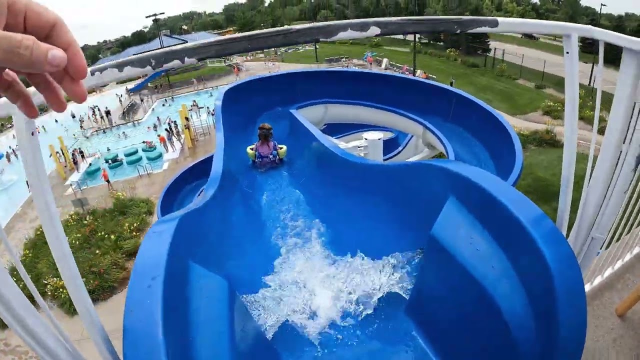 Waterslide at Prairie Ridge Aquatic Center | POV
