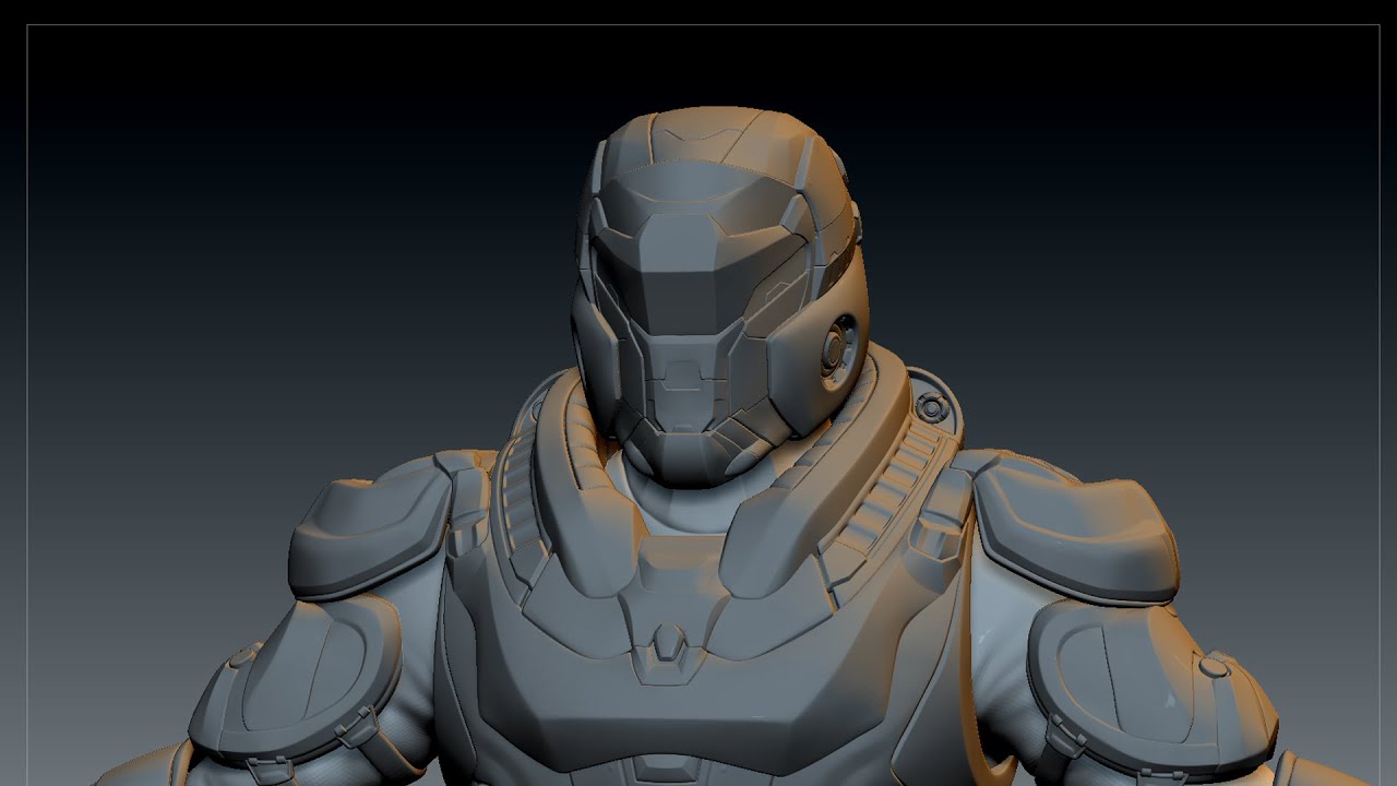 Sci-Fi Soldier WIP turntable