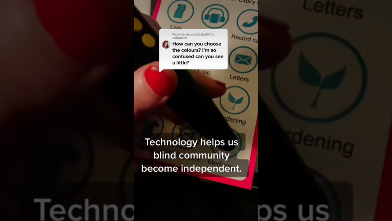 BLIND GIRL USES ASSISTIVE TECHNOLOGY   TO BE INDEPENDENT & STAY ORGANIZED 👩🏻‍🦯 PEN FRIEND #Blind