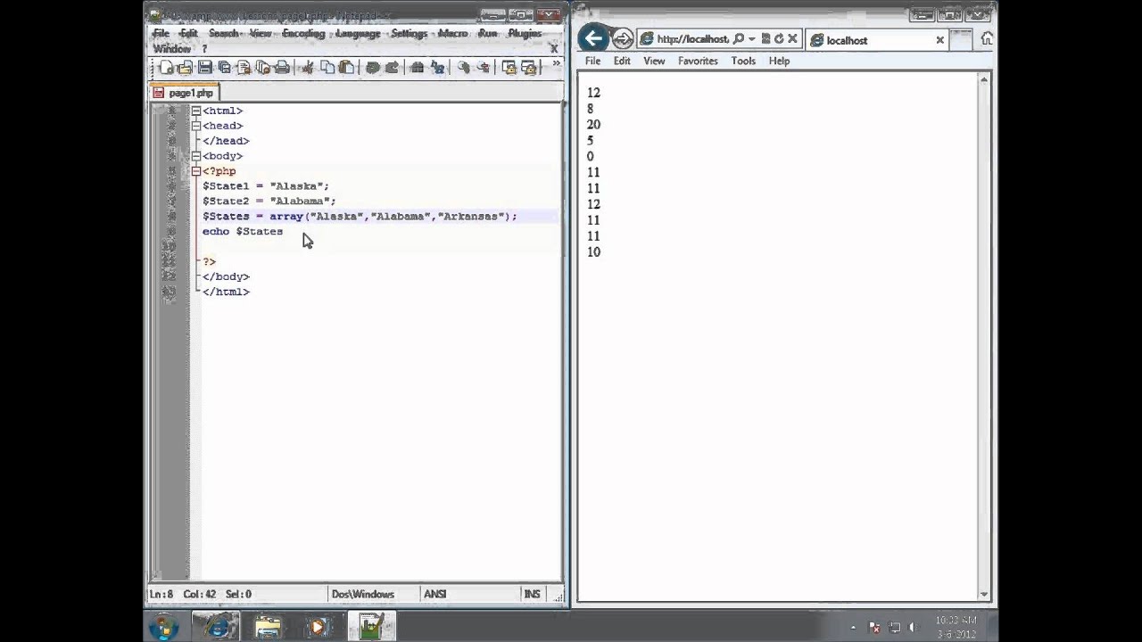 PHP Lesson 11 - Arrays in PHP