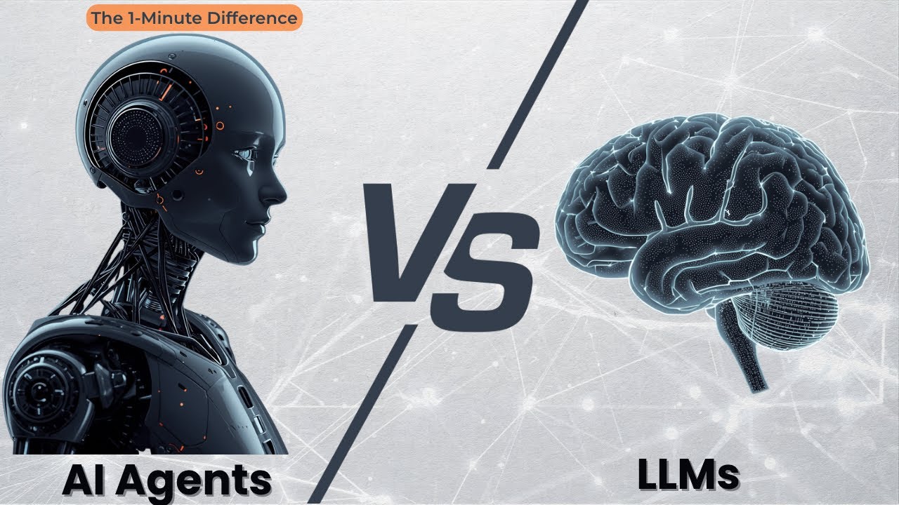AI Agents vs LLMs — The Key Difference Explained in 1 Minute