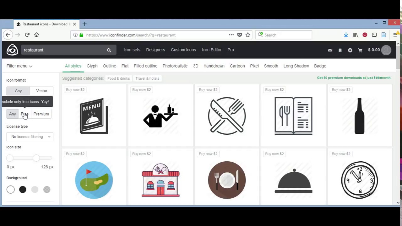 Tutorial https://www.iconfinder.com/. Buscador de iconos gratis y premium.