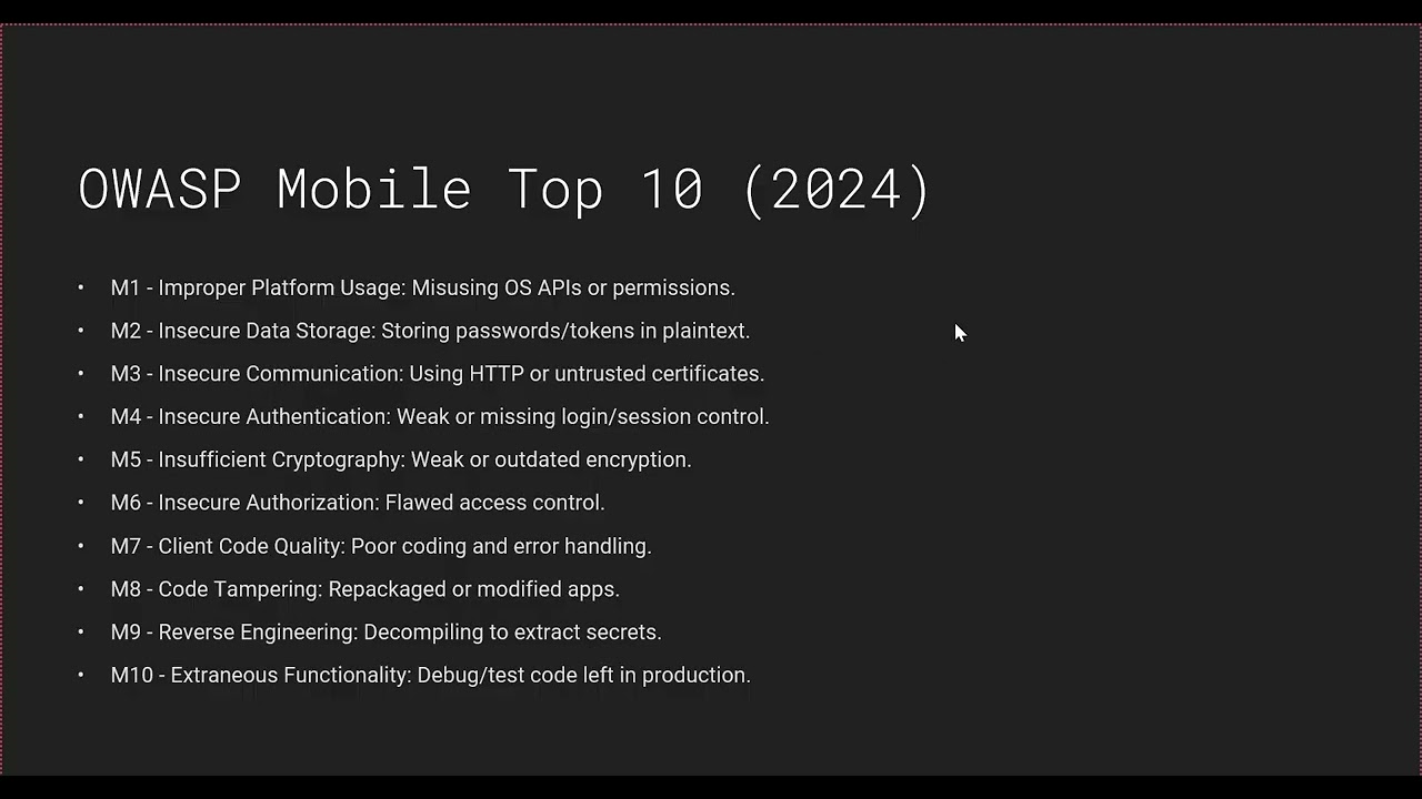 Mobile Application Security | OWASP Top 10 | Protecting Mobile Apps from Cyber Threats