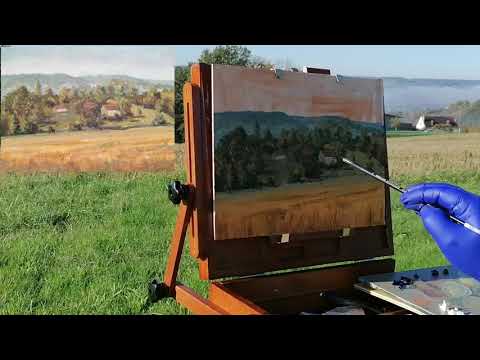 Eloignement ou perspective par la couleur! peinture plein air