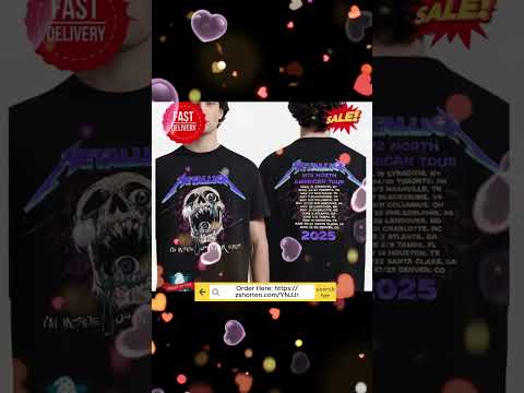 Metallica M72 North American Tour 2025 Tour Dates I’m Inside T-Shirt 2025