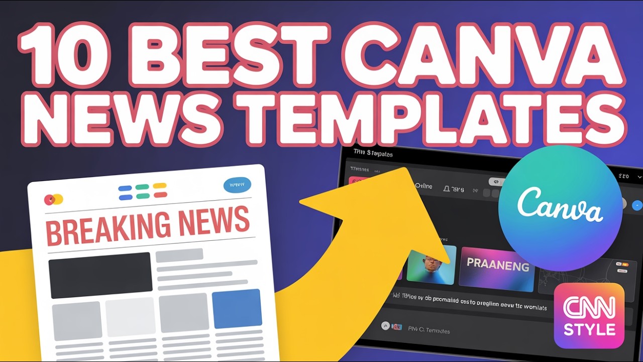 10 Best Canva News Templates for Breaking News Videos & Headlines