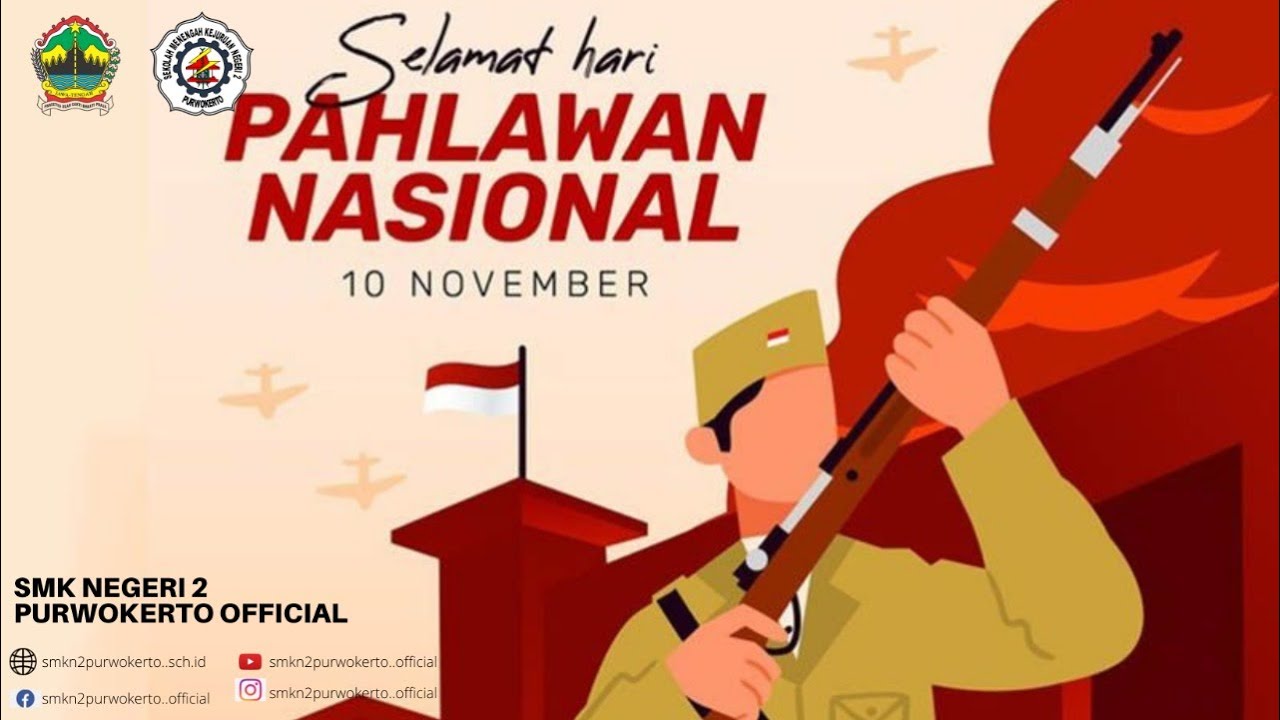 UPACARA BENDERA   HARI PAHLAWAN NASIONAL SMK NEGERI 2 PURWOKERTO || KAMIS,10 NOVEMBER 2022 ||