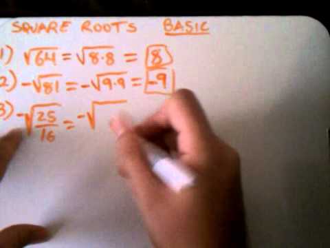 HOW TO FIND SQUARE ROOTS