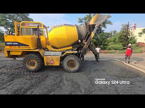 new site start 2 ajax | road size 14mX1000m | Zk Construction |