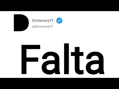 Falta Meaning in English