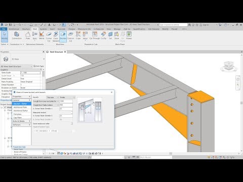 1 - Revit 2019 - Insert Parametric Steel Connections