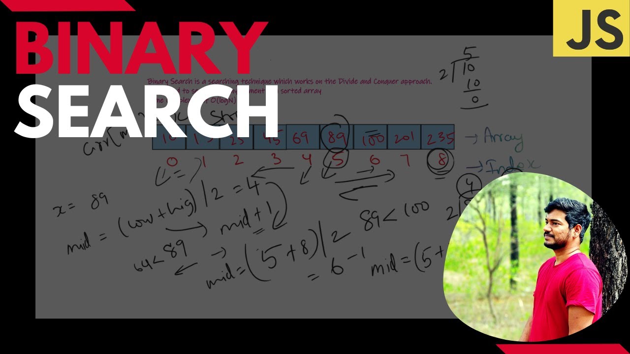 Learn Binary Search with Visualizer | JavaScript