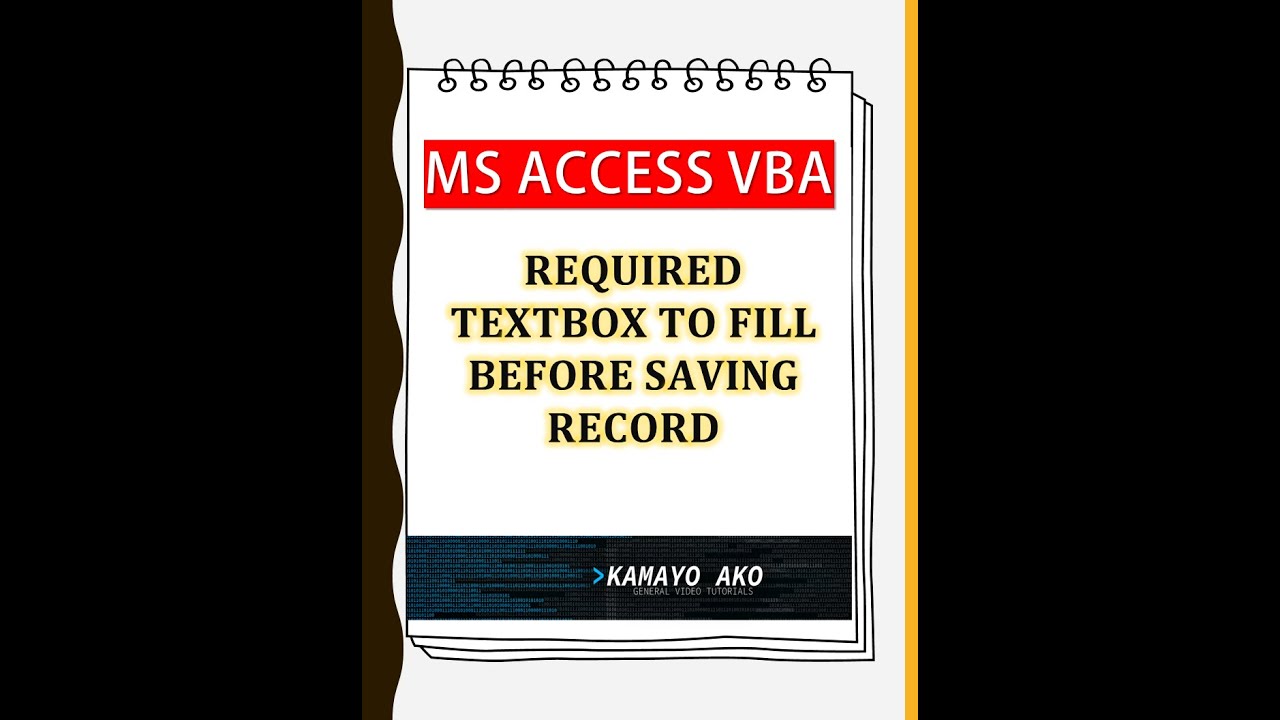 𝐌𝐒 𝐀𝐂𝐂𝐄𝐒𝐒 𝐕𝐁𝐀 𝐂𝐎𝐃𝐄:  𝐑𝐄𝐐𝐔𝐈𝐑𝐄𝐃 𝐓𝐄𝐗𝐓𝐁𝐎𝐗 𝐓𝐎 𝐅𝐈𝐋𝐋 𝐁𝐄𝐅𝐎𝐑𝐄 𝐒𝐀𝐕𝐈𝐍𝐆  𝐑𝐄𝐂𝐎𝐑𝐃