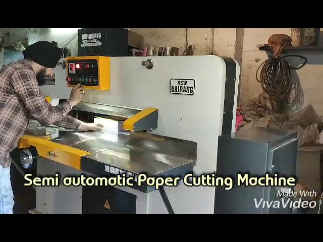 Paper Cutting Machines - Semi Automatic Paper Cutting Machine ...