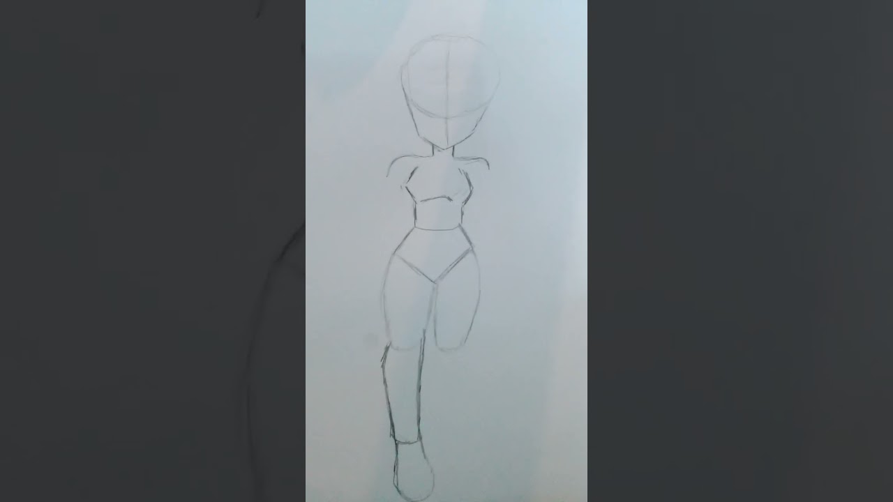 Cómo dibujar cuerpo anime #anime #art #tutorial #aesthetic #otaku #dibujos