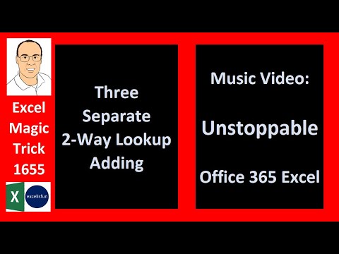 Excel Music Video: UNSTOPPABLE Office 365 Excel. Old School Formulas v. New School Formulas EMT 1655