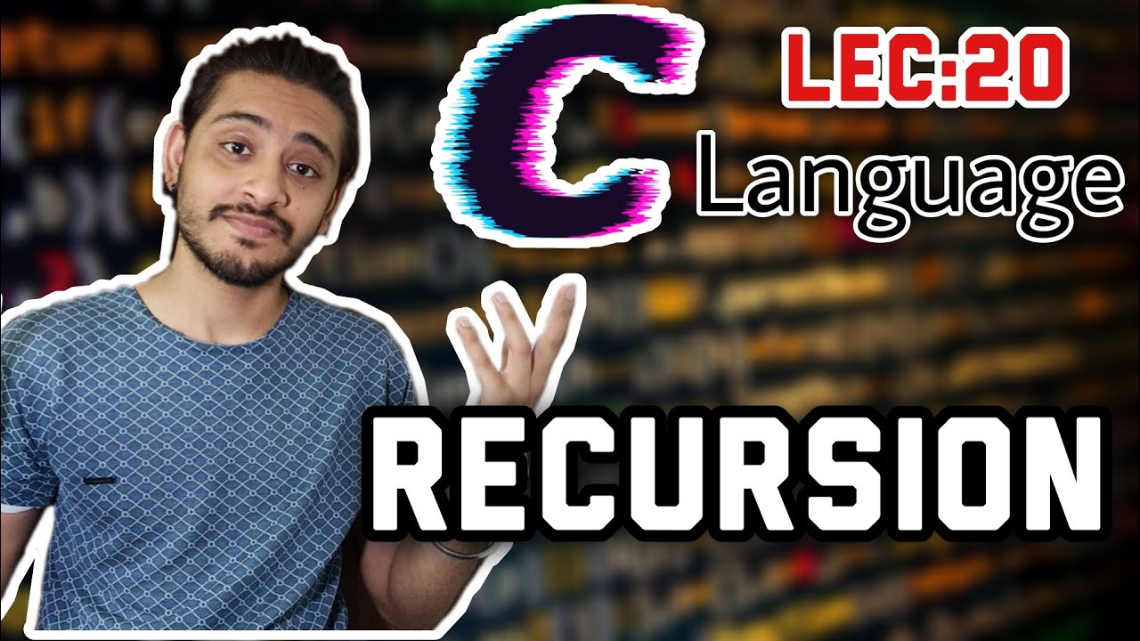 Recursion in C language | Recursive Function | C language Tutorial for beginner in Hindi | LEC-20