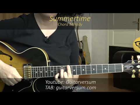 SUMMERTIME Guitar Cover | EASY | Jazz Guitar Chord Melody