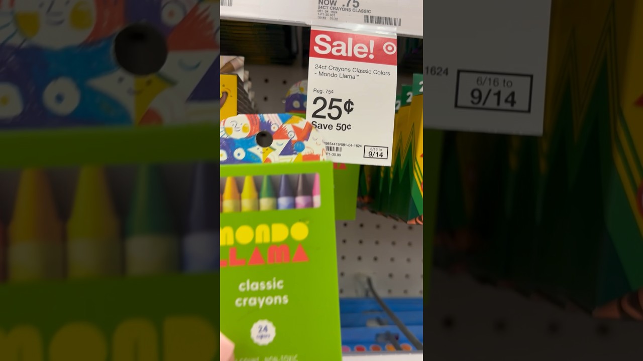 Only $ 0.25 😍 Mondo Llama 24 Classic Crayons 🖍️ Target Sale 🛍️ Art Shopping 🛍️ Coloring Drawing