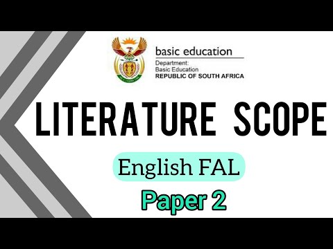 Gr12 English FAL | 2025 May/June | PAPER 2 EXAM SCOPE