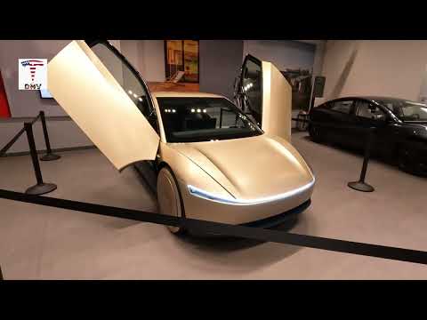 2025 Tesla Cybercab Unveiled at Tysons Corner Showroom - First Look! RoboTaxi #4k #update