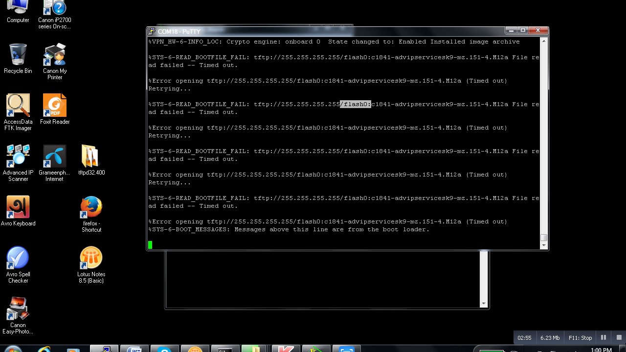 How to solve booting problem of 1841 Router #ios #booting #boot