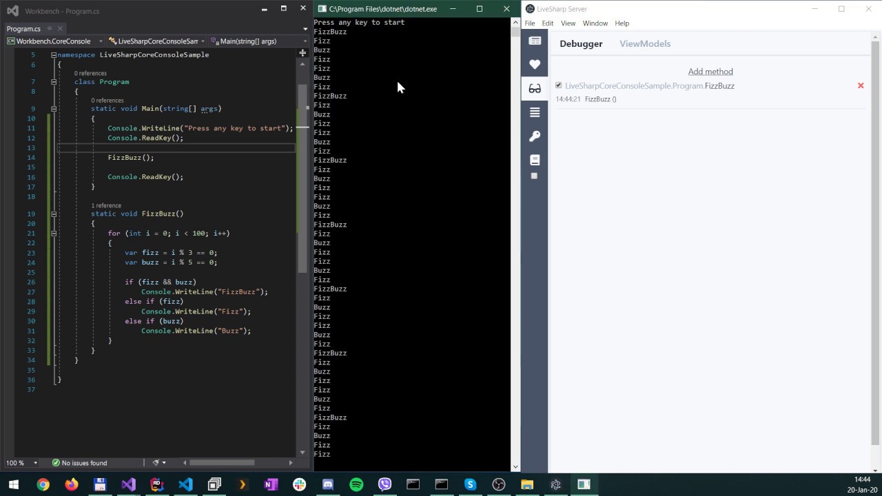 LiveSharp `for` loop debugging