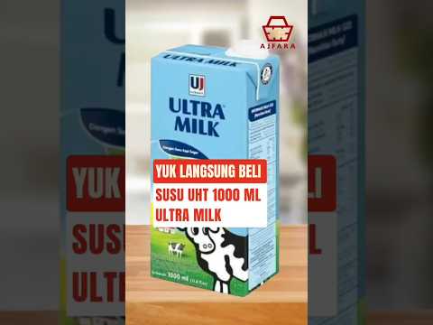 Susu UHT Full Cream Ultra Milk 1000 ml #yukbelajar #ultramilk #susuuht #ajfara