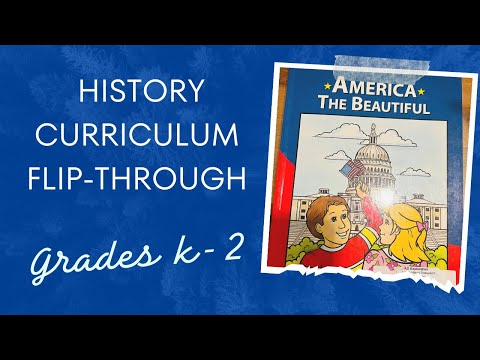 U.S History for Kindergarten // American History Elementary Curriculum