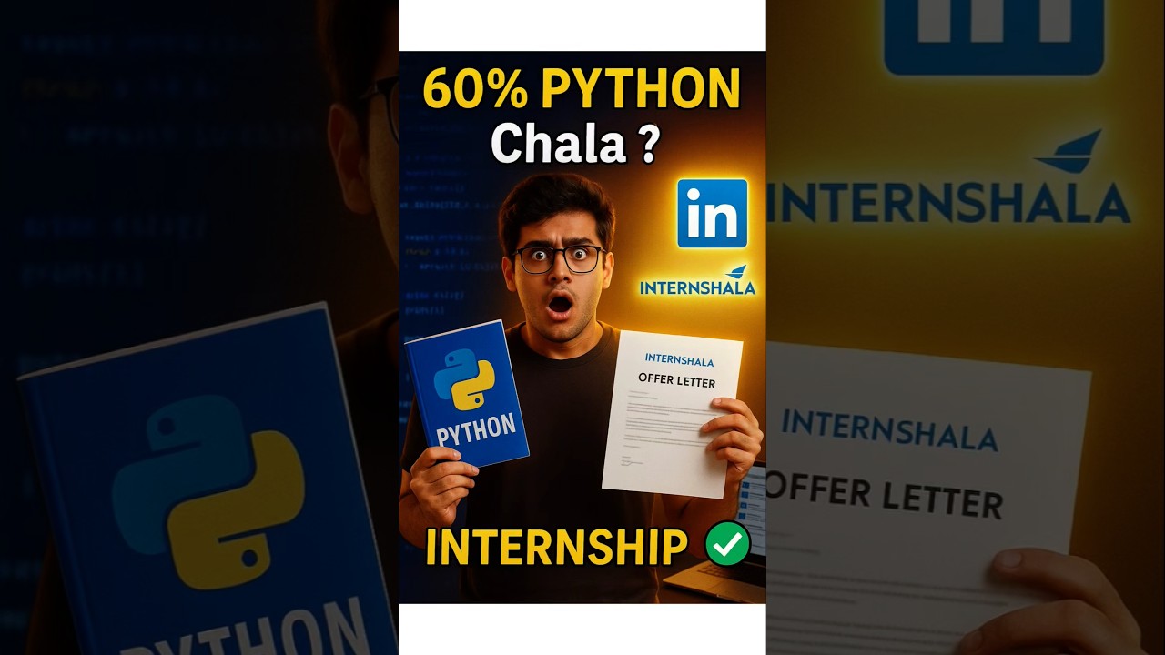 Python Motham Raadha? 😲 Still Get Internships! #shorts #python #internship #jobs #telugu